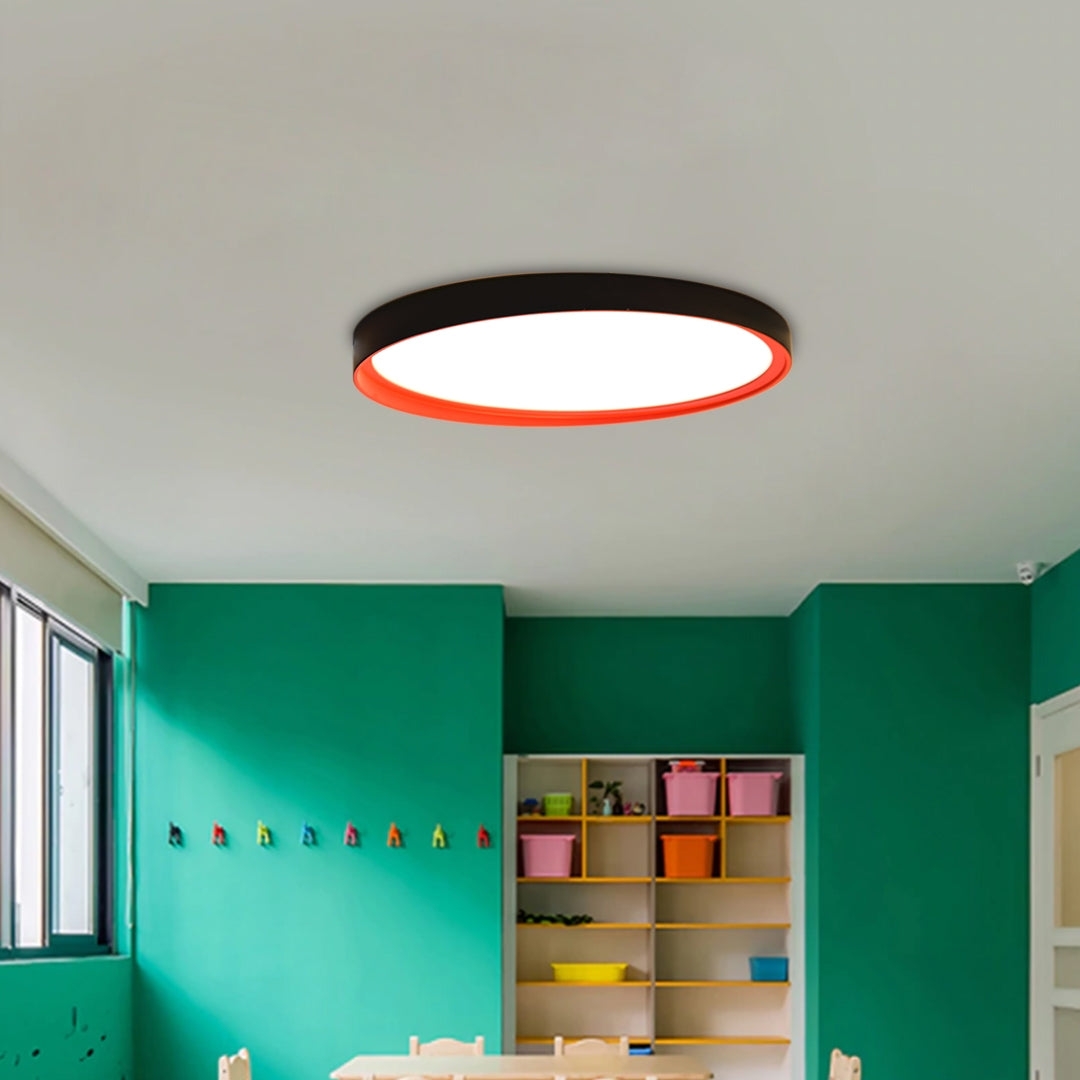Order LED Ceiling Light 19W 3000K - Black/Red Now! | Jomla.ae
