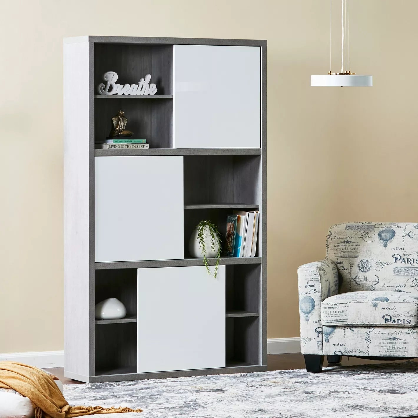 Order Bookcase, Wood Six Shelves Bookcase For Storage Now! | Jomla.ae