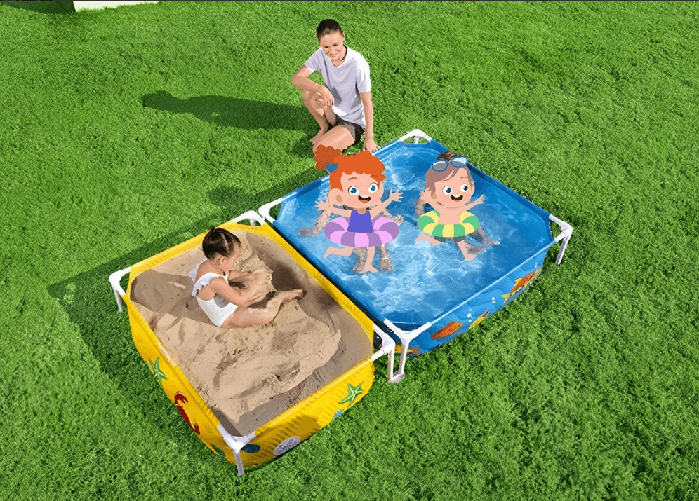 Order Rectangular Child Frame Pool Above Ground Swimming Pool Outdoor ...