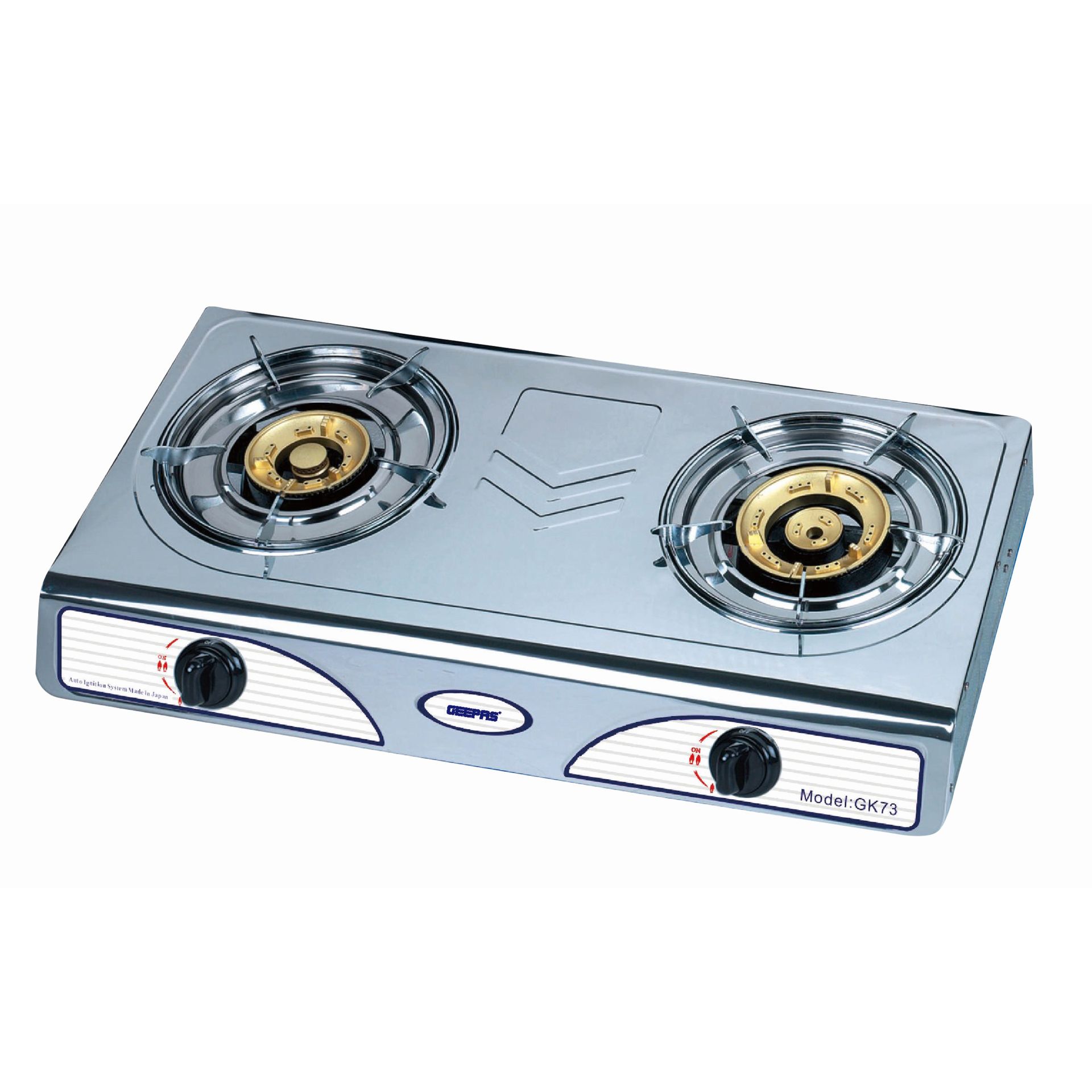 Order Geepas GK73 Stainless Steel Gas Stove Burner - 2 Burner Hob, Auto ...