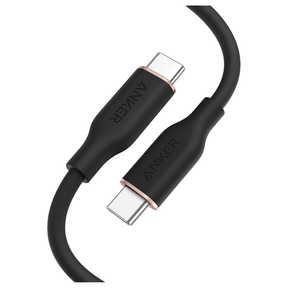 Anker Powerline Iii Flow Usb-C To Usb-C 6ft Black price in Kuwait ...