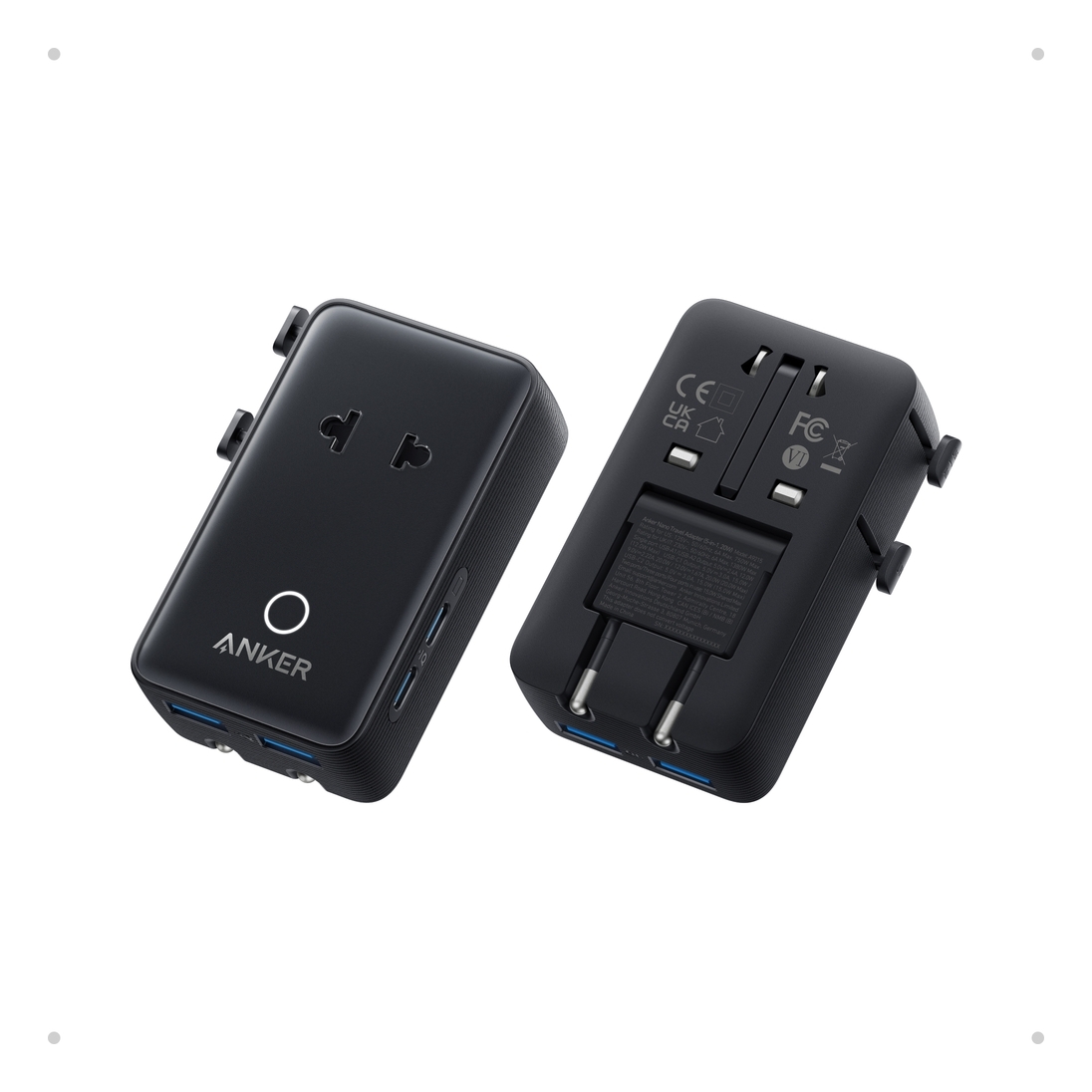 Anker Nano 20w Travel Adapter 5in1 - Black price in Kuwait | Compare Prices