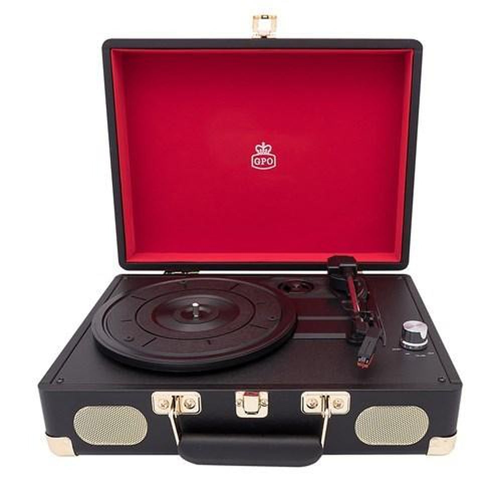 Order GPO Soho Vinyl Record Player + Built-in Speaker - Black Now ...