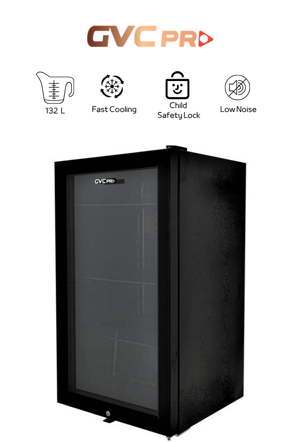 Order Single Door Glass Refrigerator, 132L Capacity, Stylish and ...