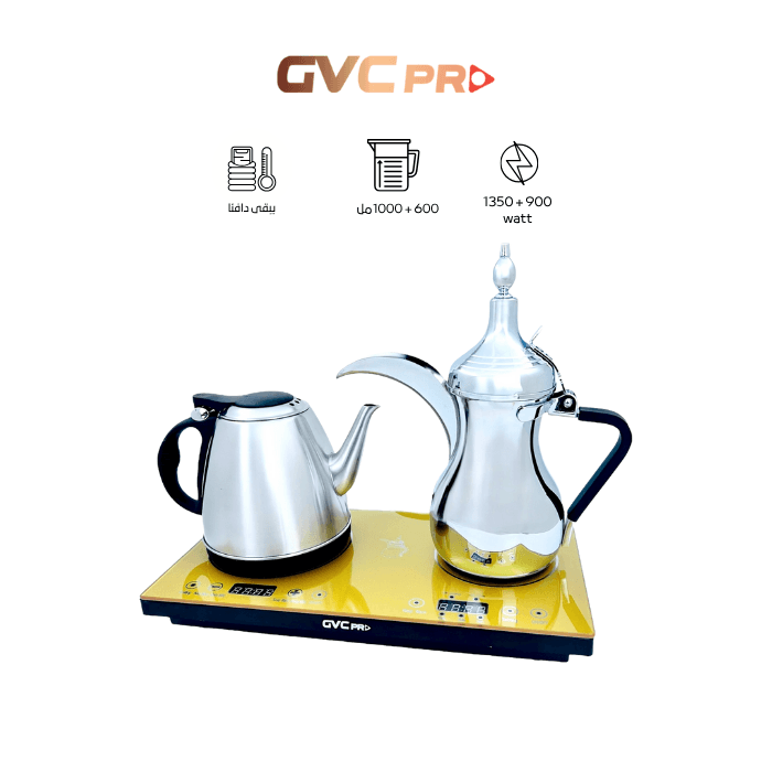 اطلب بكج دلة قهوة كهربائية مع غلاية ماء جي ڤي سي برو GVC Pro Electric ...