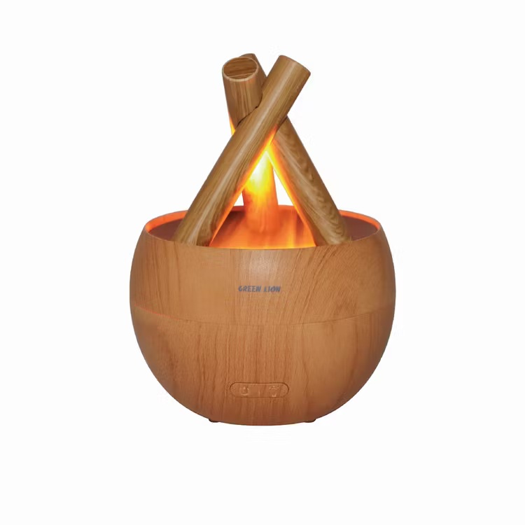 Order Green Lion Flame Mist Air Diffuser 150Ml - Wooden Now! | Jomla.ae
