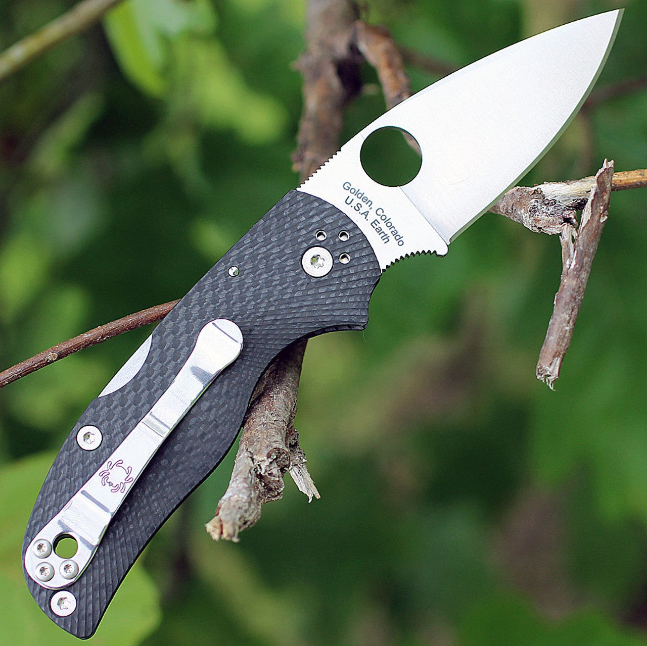 Order Spyderco Native 5 Folding Knife S90V Satin Plain Blade, Fluted ...