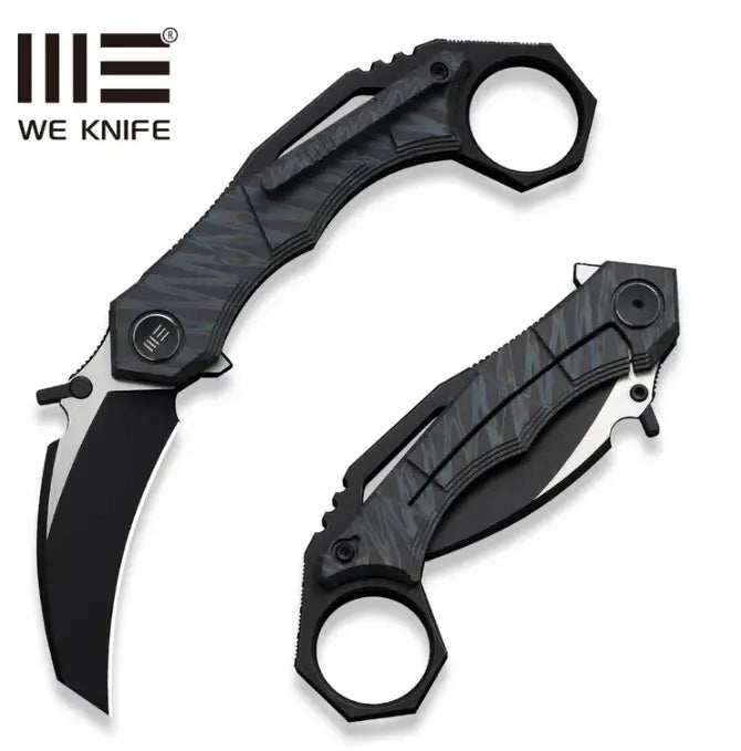 Order WEKNIFE Tayra Flipper Knife with Tiger Stripe Pattern and Flamed ...