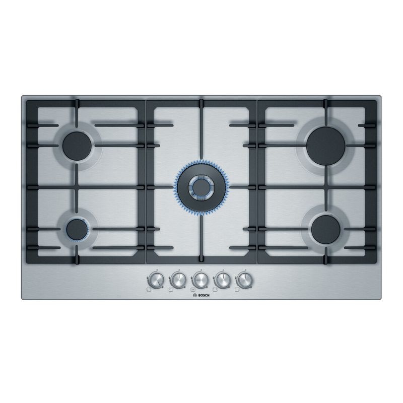 Bosch Serie 6 Gas Hob 90 cm Stainless steel- PCQ9B5O90M 3 year ...
