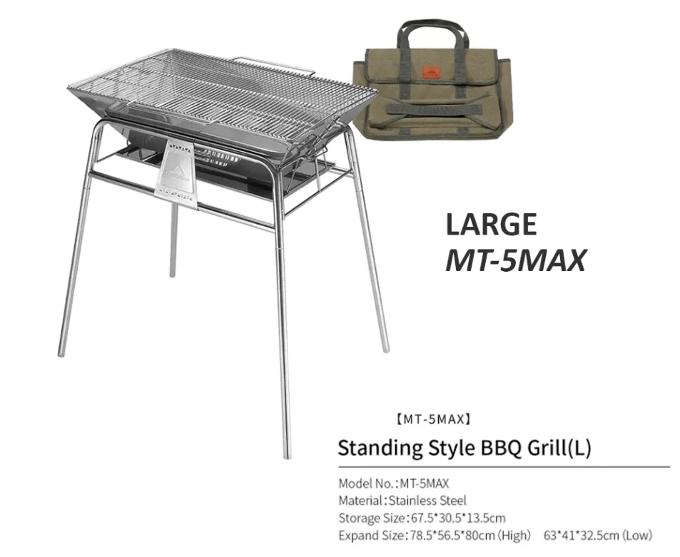 Order Al Hor Foldable camping charcoal stand grill BBQ stainless steel ...