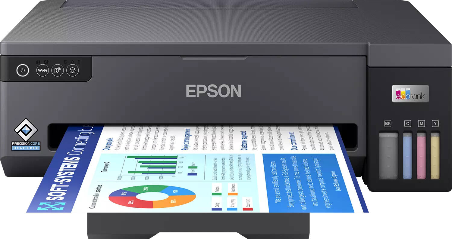 اطلب طابعة ابسون سرعة 15 صورة في الدقيقة خزان أمامي حبر اسود Epson L11050 Printer, Up to 15 IPM ...