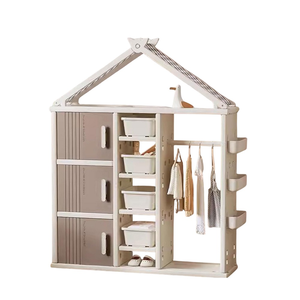 Order Megastar Mini Wardrobe with Drawers & Hangers – Perfect for ...
