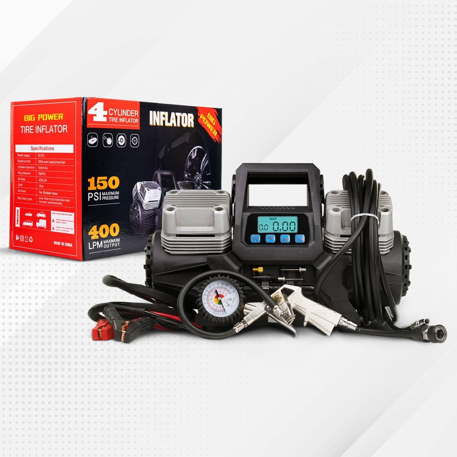 Order Toby’s 4 Cylinder Tyre Inflator Air Compressor Tyre Inflator ...