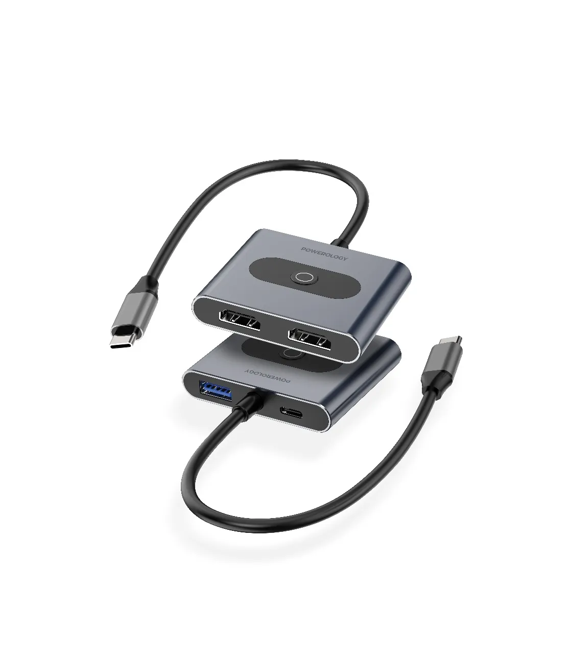 Order Powerology 4 In 1 Mst Hub With 2X 4K Hdmi Usd 3.0 Pd 100W With ...