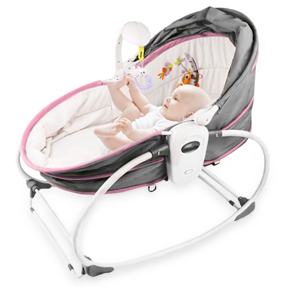 Order Teknum - 5-in-1 Cozy Rocker Bassinet with Awning & Mosquito Net ...