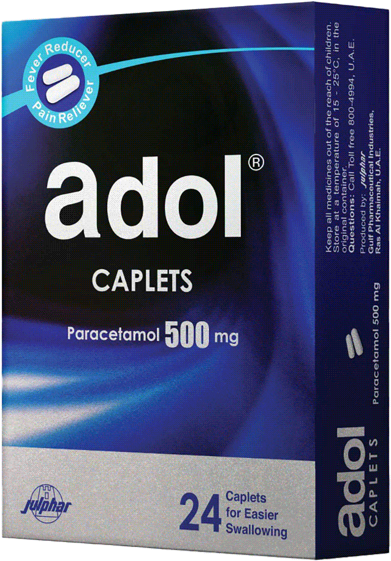 Order Adol 500mg - 24 Caplets Now! | Jomla.ae