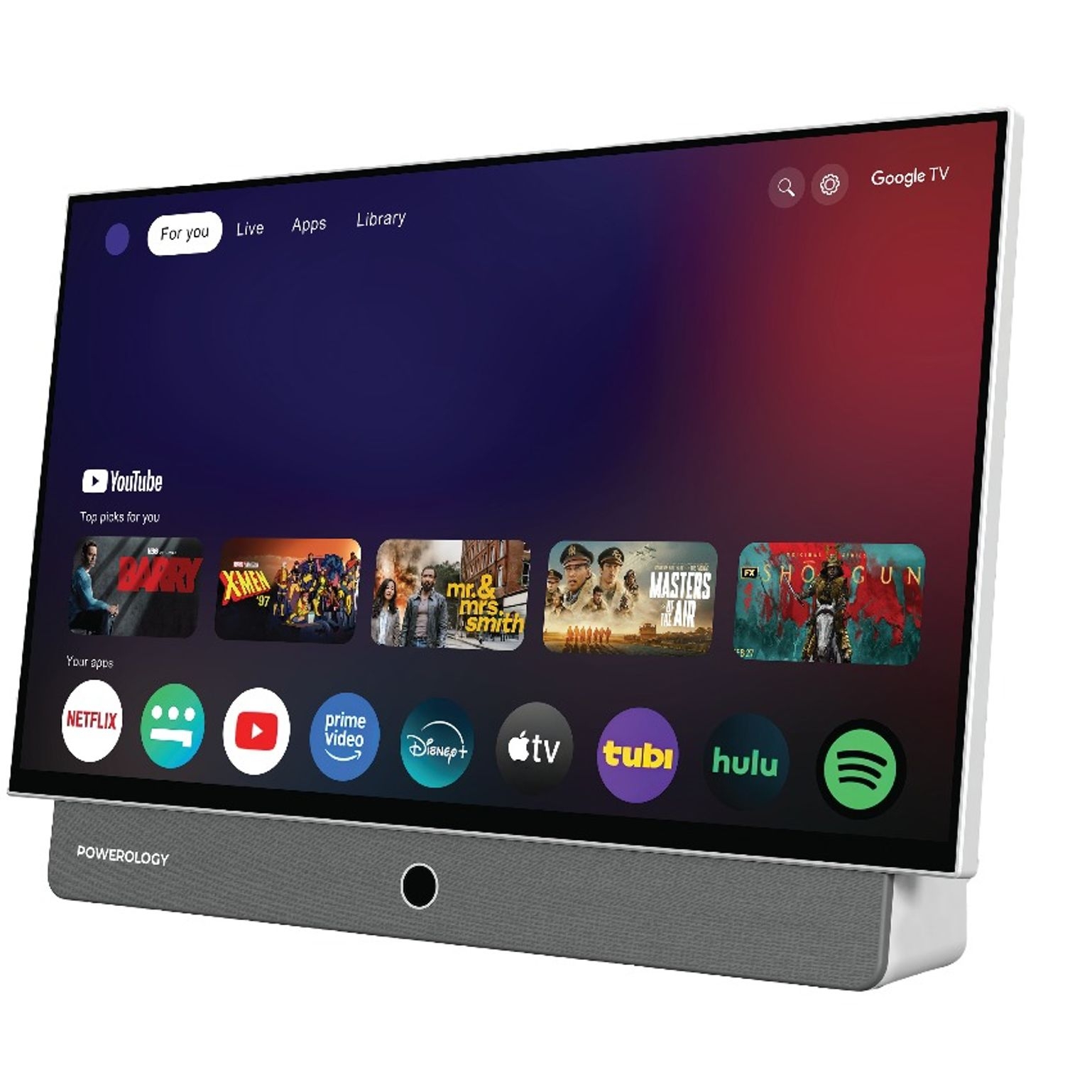 Order Powerology 27" Android 14 1Gb+8Gb 38400Mah Google Tv For Outdoors ...
