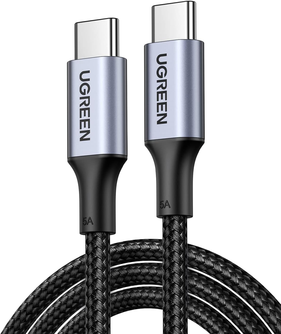 UGreen Usb-C To Usb-C 100W Braided Cable 2M Black price in Dubai, UAE ...