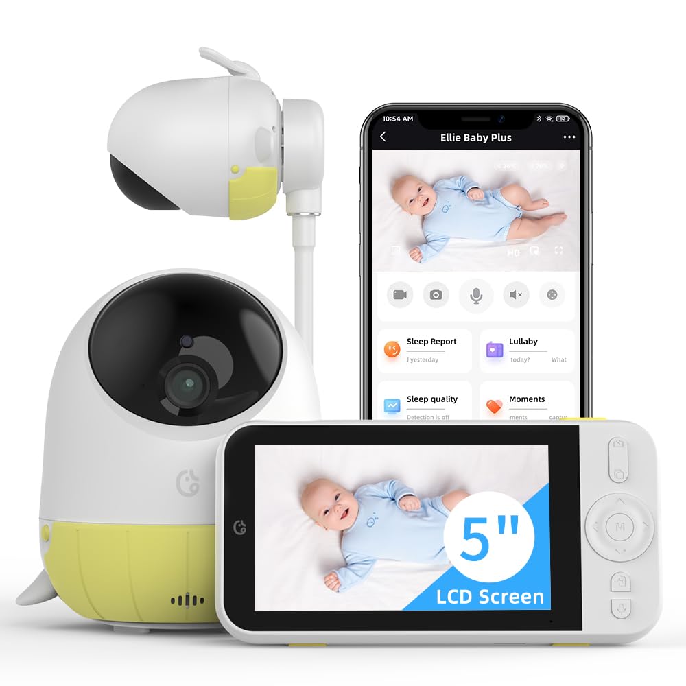 Order Ellie Baby Plus 5" Monitor with 2.5K FHD Camera Now! | Jomla.ae