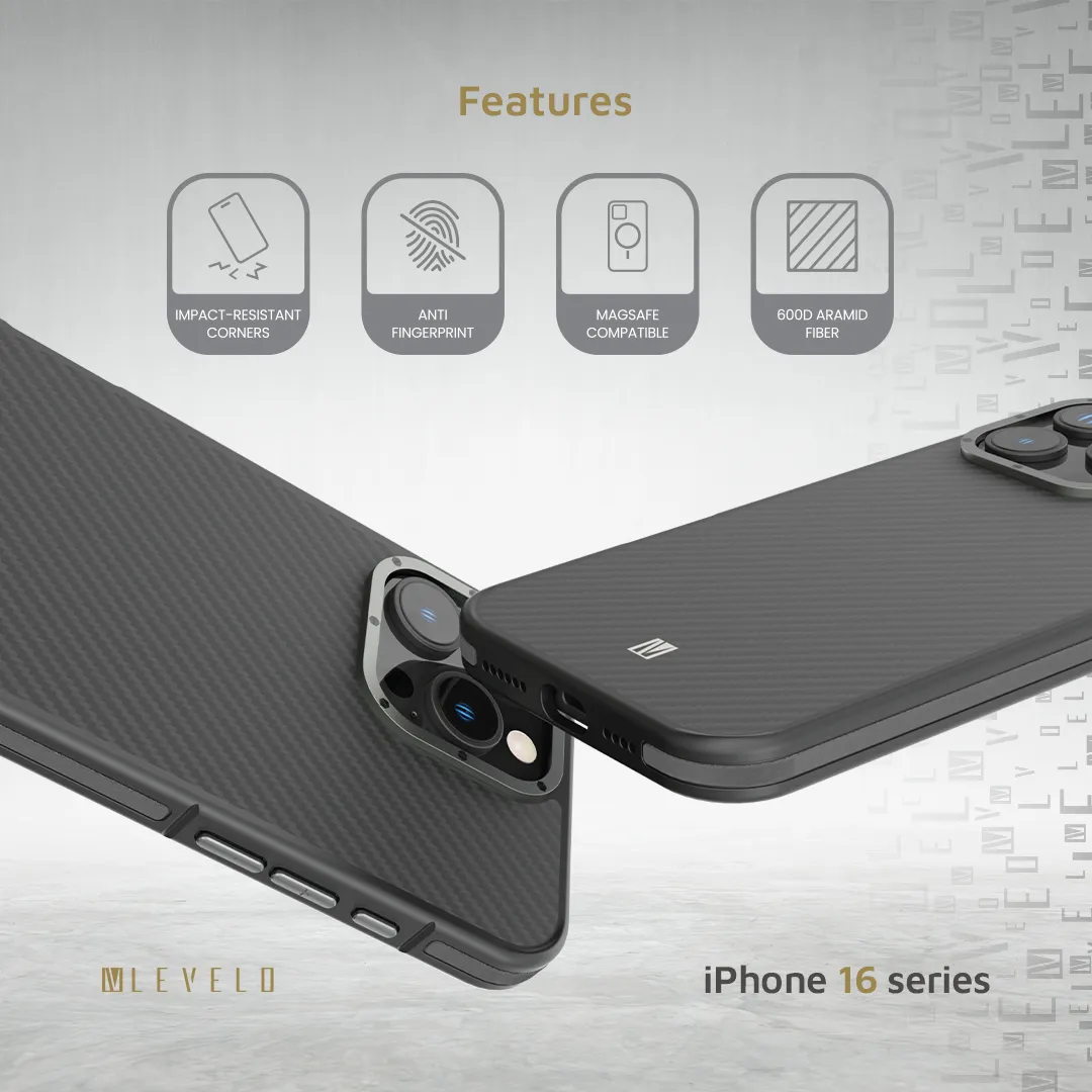 Order Levelo Ox Carbon Case For iPhone 16 Pro Max - Grey Now! | Jomla.ae