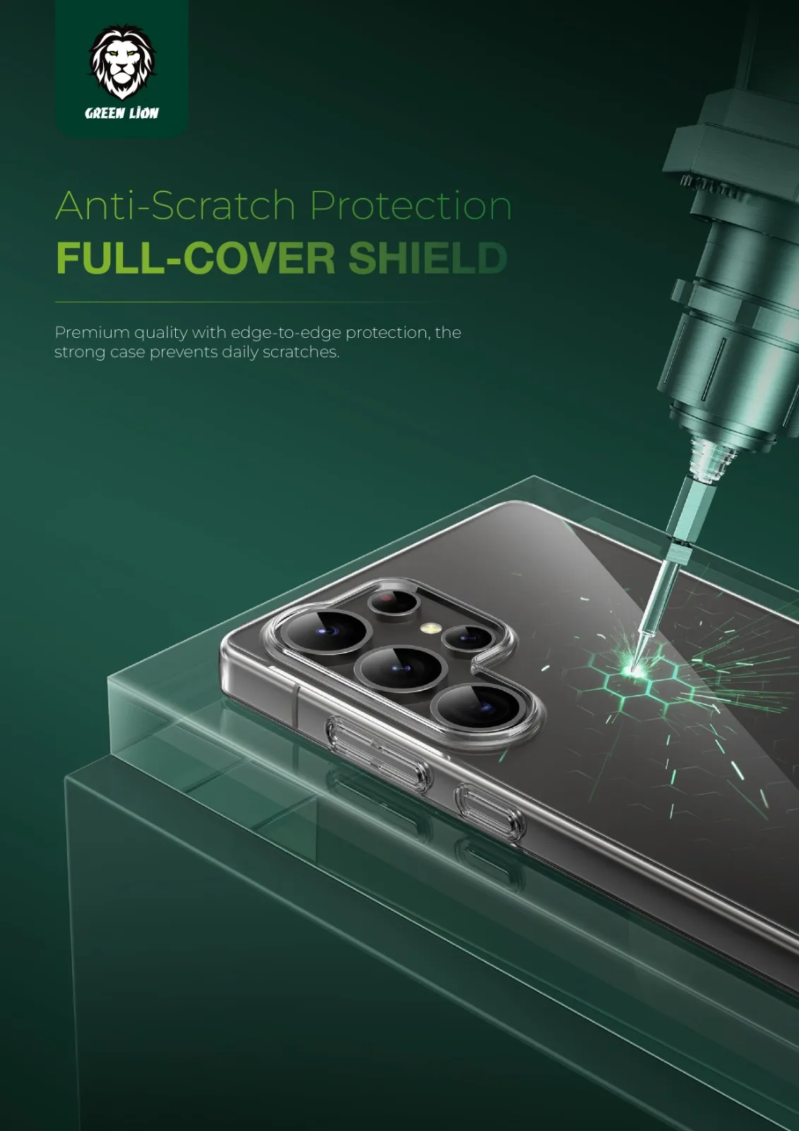 Order Green Lion Delgado Pc Case- S25 Ultra Clear Now! | Jomla.ae